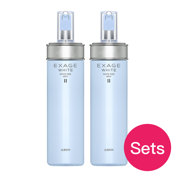 [5% OFF] Great value 2-pack set ALBION Exage White White Rise Milk II ...