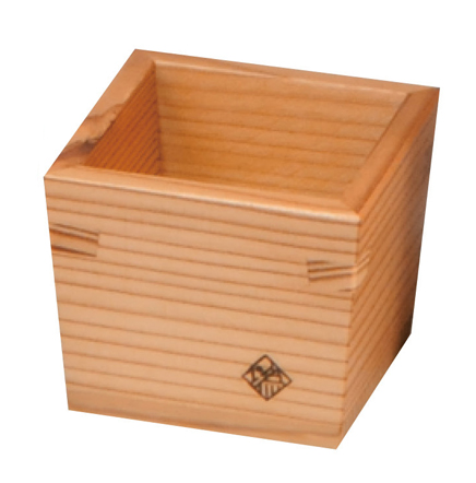 Omoeraku Nikko Cheder wood Masu Sake Cup Small 61x61xH52mm | WAmazing Shop