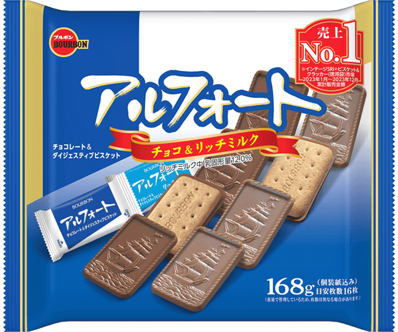 帆船巧克力餅乾 家庭包 (Bourbon/北日本) | 完美行購物