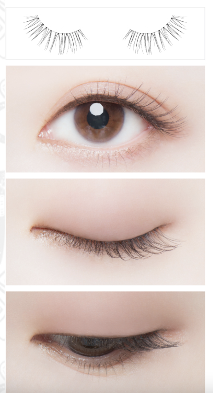 Salon Eyelash No.11 Delicate Long Zebra 2SET (Dolly Wink ) | WAmazing Shop