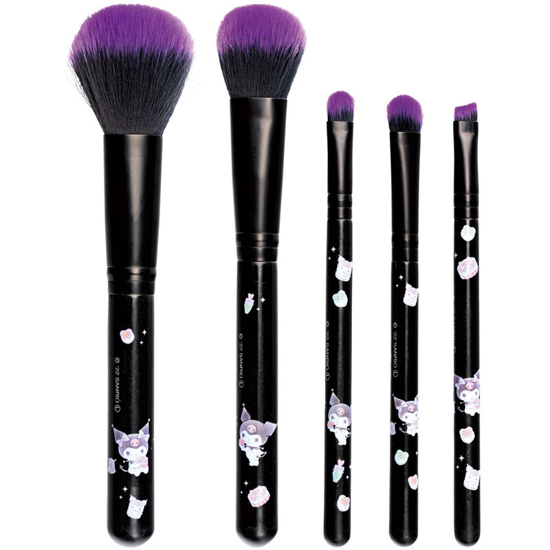 Set of 5 Kuromi Makeup Brushes (Sanrio) | WAmazing Shop