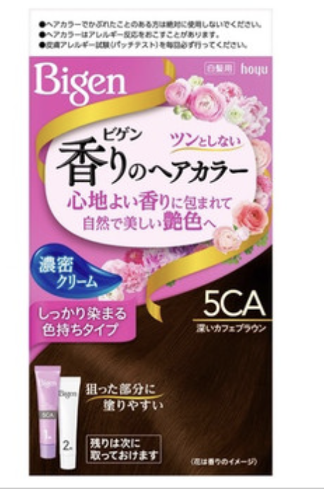 Scented Hair Color Cream, 5CA Deep Cafe Brown (Bigen) | WAmazing Shop
